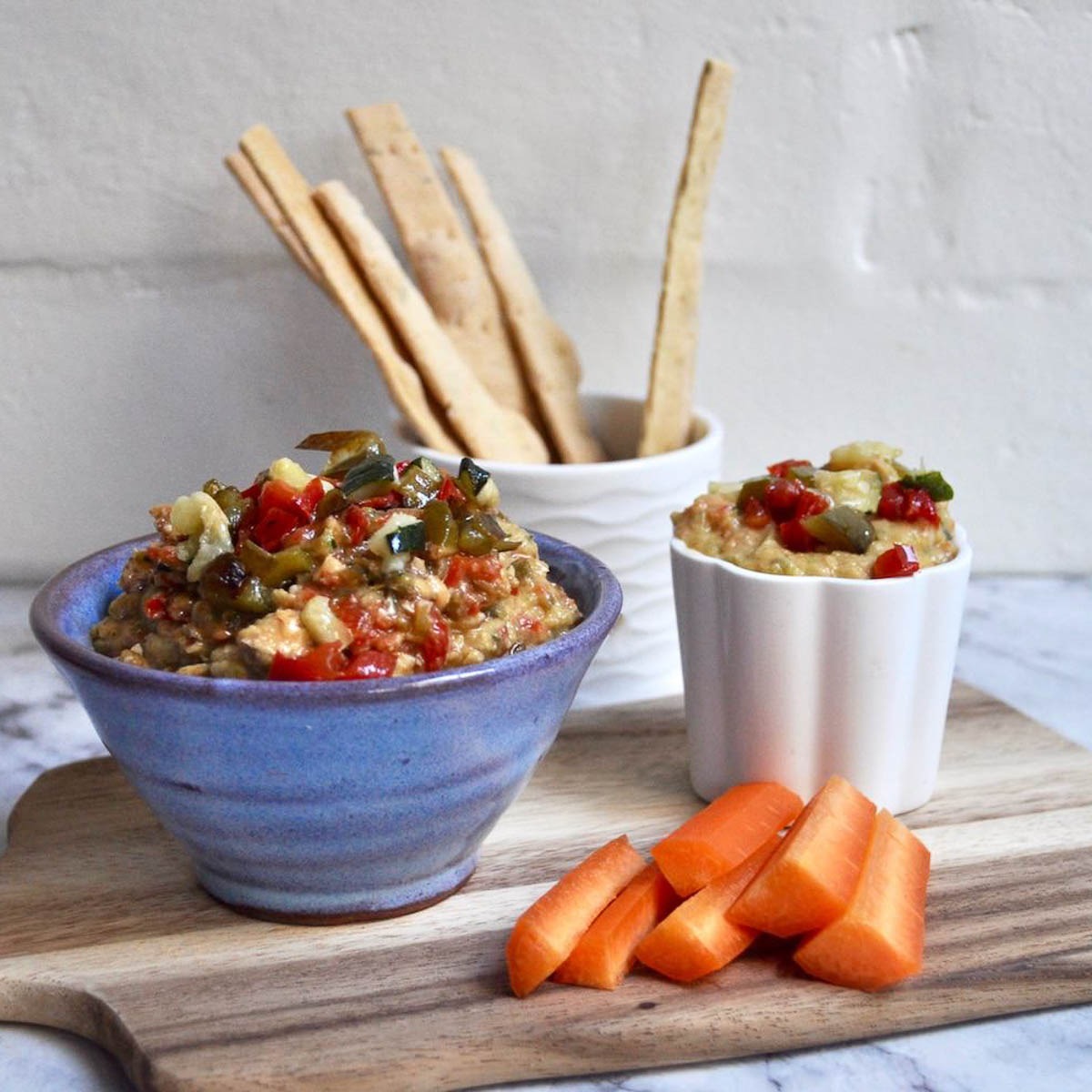 Roast Vegetable and Almond Hummus - Mrs Jones's Kitchen
