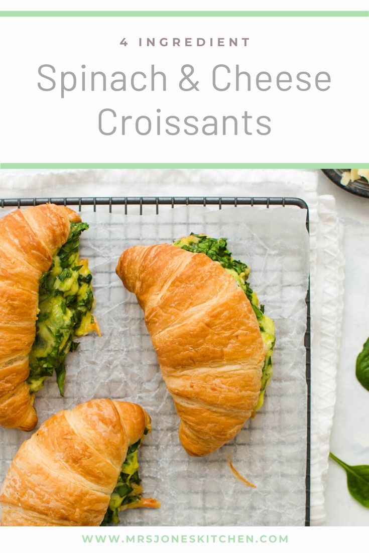 Spinach and Cheese Croissants | Mrs Jones's Kitchen