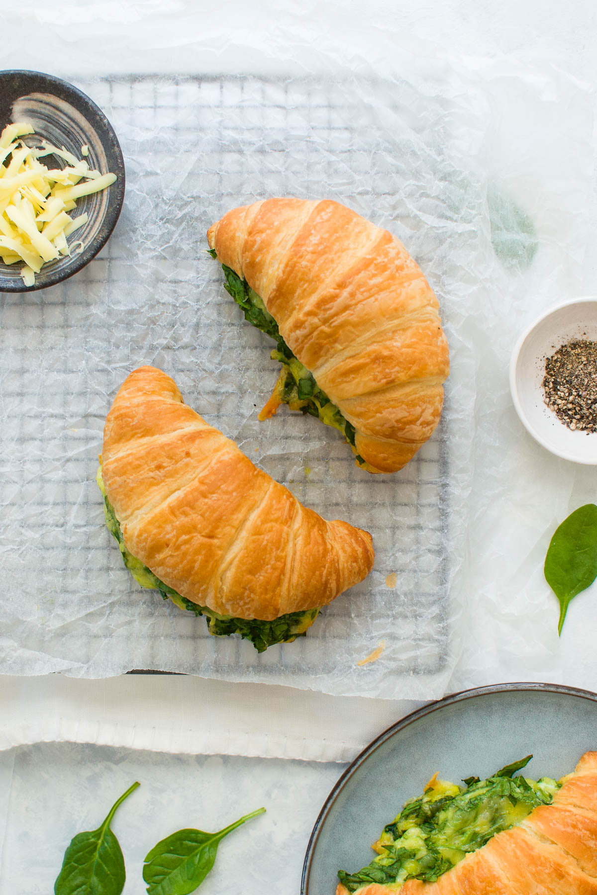 Spinach and Cheese Croissants - Mrs Jones's Kitchen