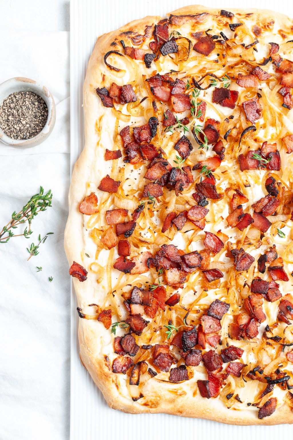Easy Flammkuchen (German Pizza) Recipe - Mrs Jones's Kitchen