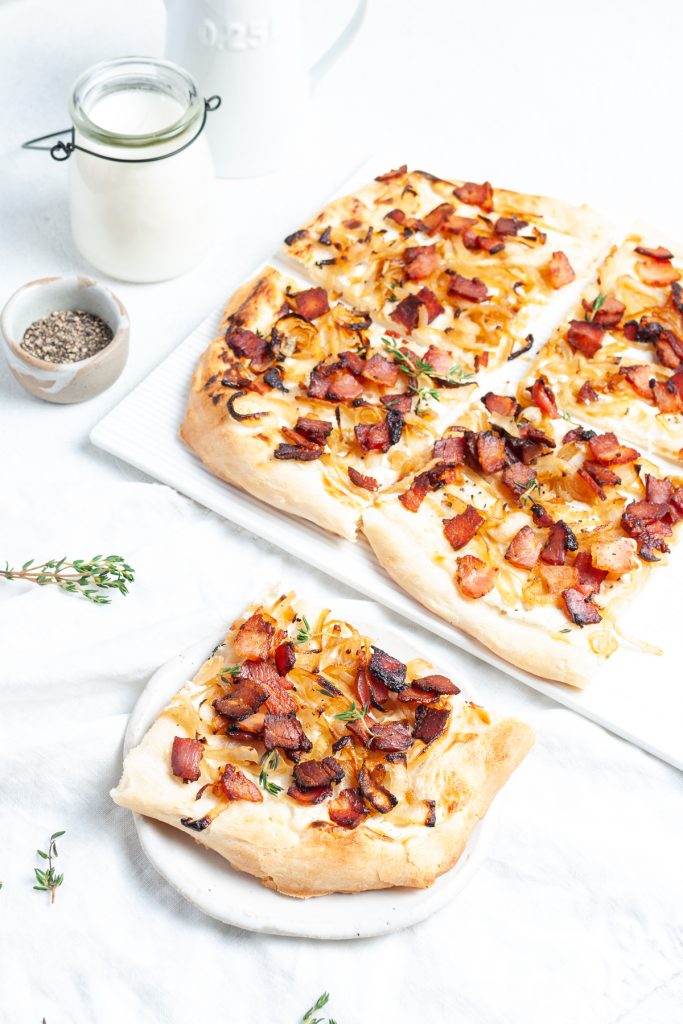 Easy Flammkuchen (German Pizza) Recipe - Mrs Jones's Kitchen