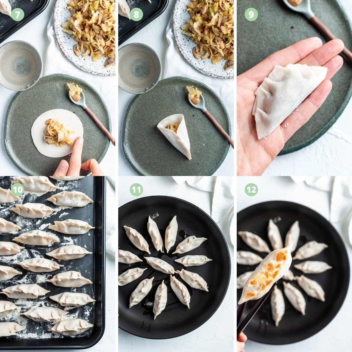 Mushroom Gyoza - Vegetarian Gyoza - Mrs Jones's Kitchen