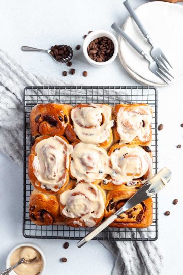 Soft and Fluffy Homemade Coffee Scrolls - Mrs Jones's Kitchen