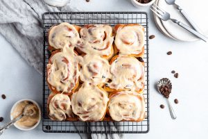 Soft and Fluffy Homemade Coffee Scrolls - Mrs Jones's Kitchen