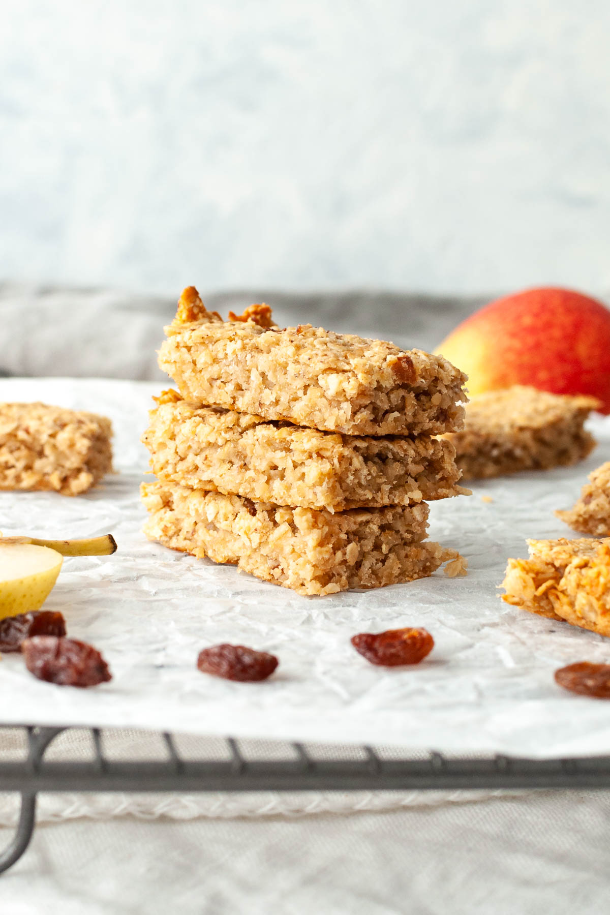 Baby Led Weaning Snack: Pear Baby Flapjack - Mrs Jones's Kitchen