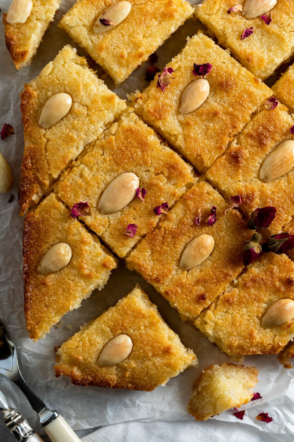 Namoura - Lebanese Semolina Cake - Mrs Jones's Kitchen