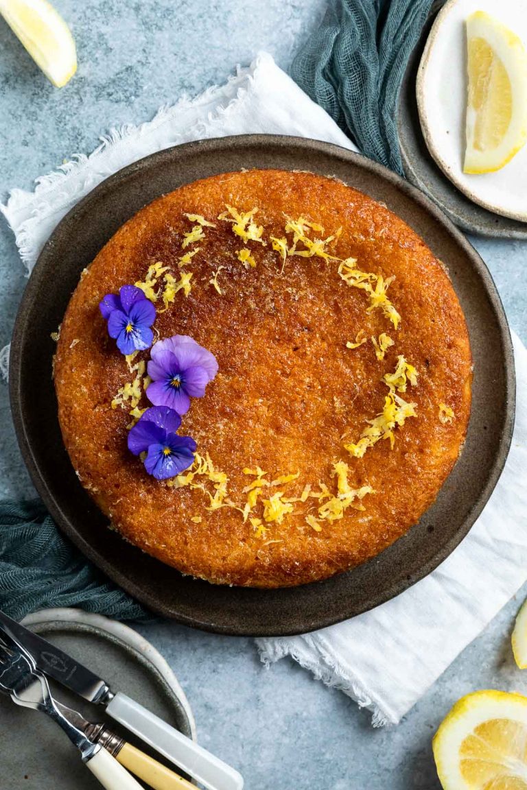 Easy Moist Lemon Syrup Cake - Mrs Jones's Kitchen