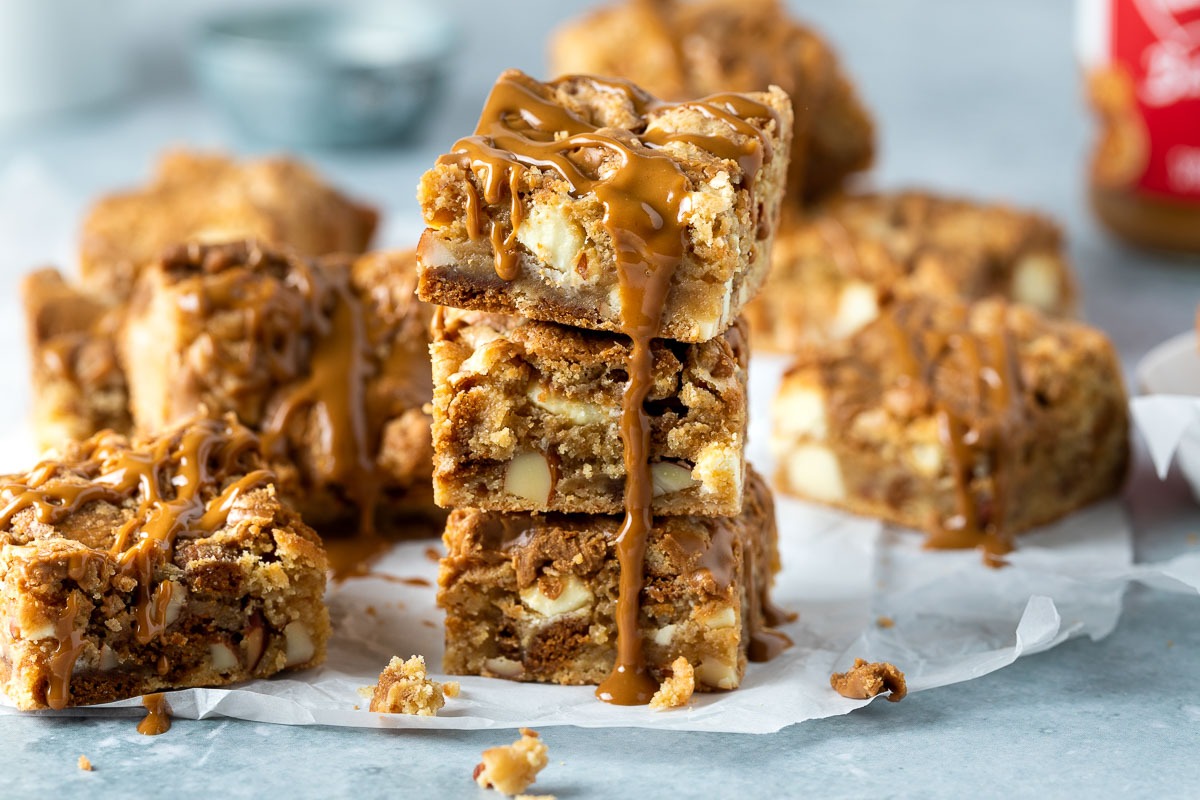 Biscoff Blondies - Mrs Jones's Kitchen
