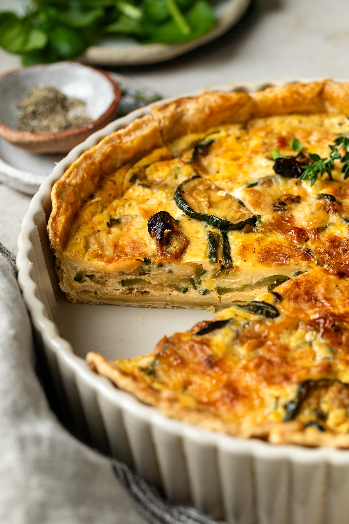 Cheesy Courgette Quiche - Mrs Jones's Kitchen
